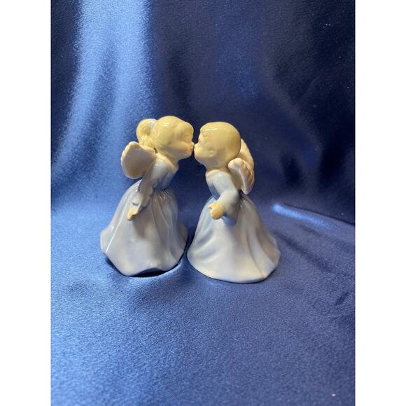 Source Unknown | Accents | Blue And White Porcelain Bells Boy And Girl ...